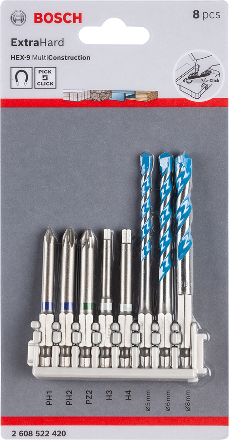 Paket Campuran Mata Bor MultiConstruction dan Obeng Extra Hard Pick ...