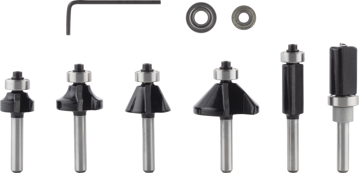 Set Mata Router PRO Trim and Edging, 6 buah - Bosch Professional