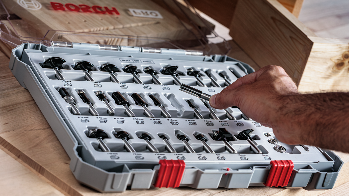 Set Mata Router PRO Lurus, 6 buah - Bosch Professional